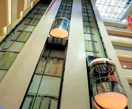 Circular Glass Panoramic Sightseeing Observation Elevator, High Quality ...