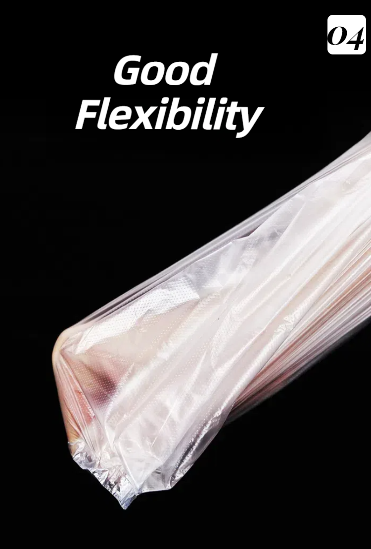 100pcs Custom Reusable Pe Plastic Carry Food Bags For Outlet T-shirts ...