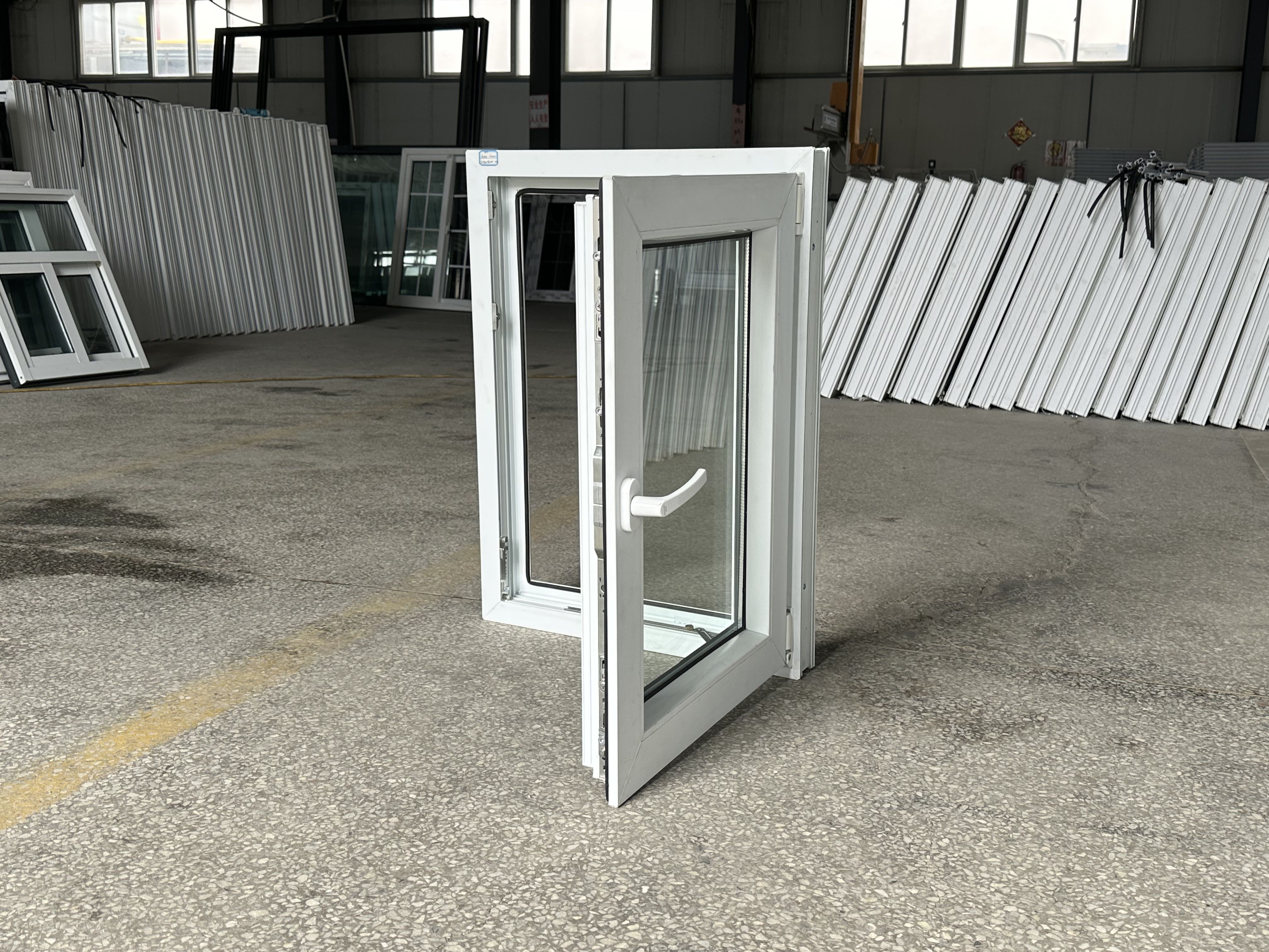 Upvc Casement Windows With Roller Shutter And Security Mesh, High ...