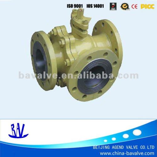 Three Way Type Ball Valve/3 Way Automatic Valve, High Quality Three Way ...
