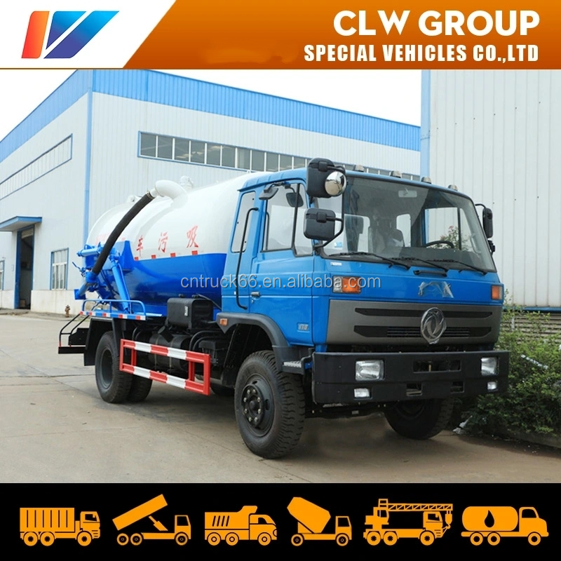 8000 Liters Waste Vacuum Septic Suction Tank Truck Dongfeng Sewage ...