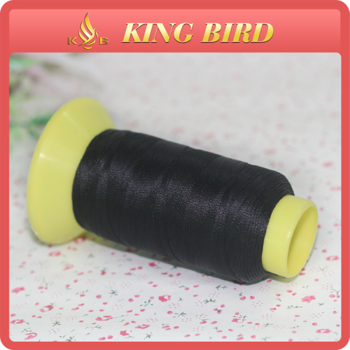 Black Color Nylon Bonded Thread For Sewing Leather, High Quality Black ...