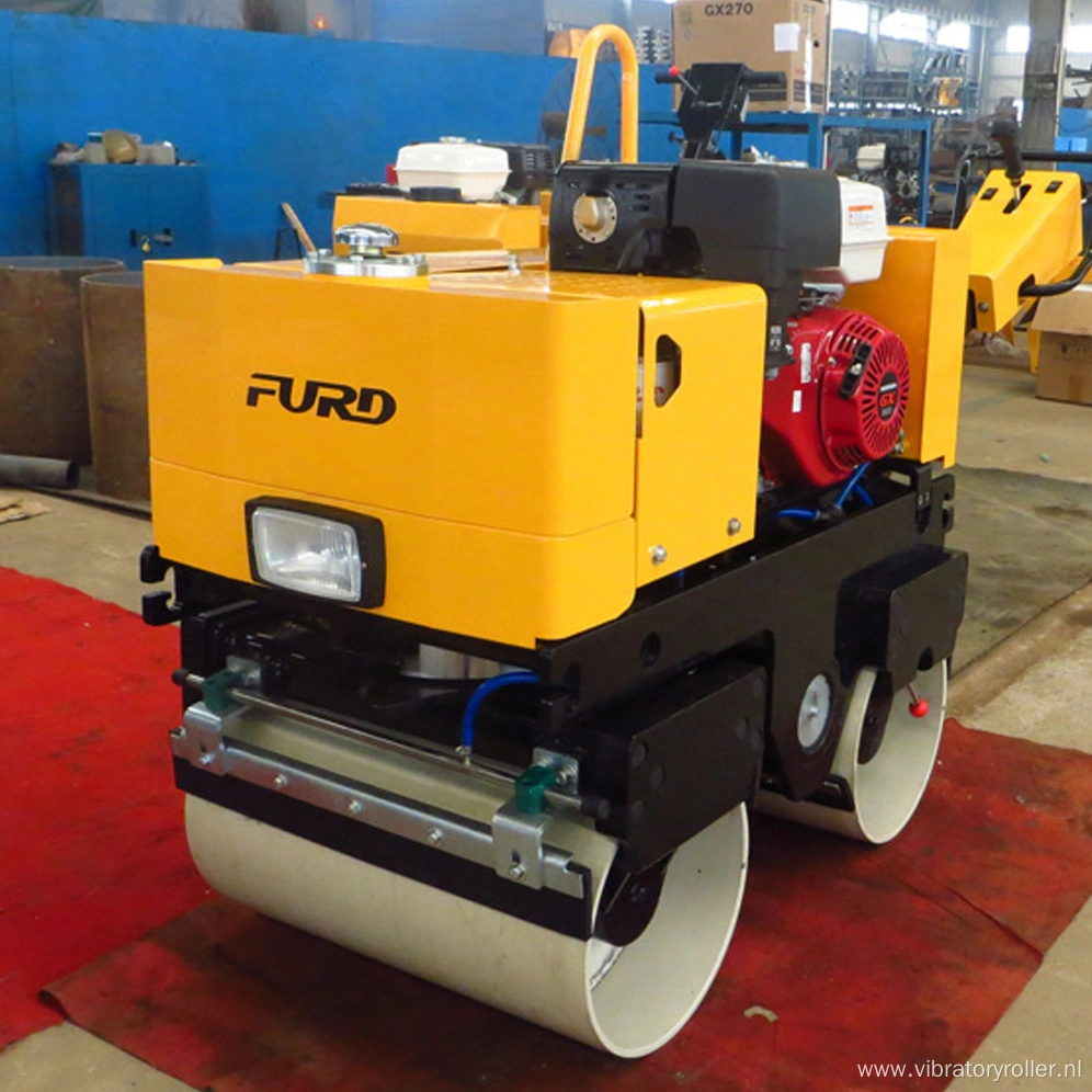 Double Drum Walk-behind Soil Compactor Asphalt Roller