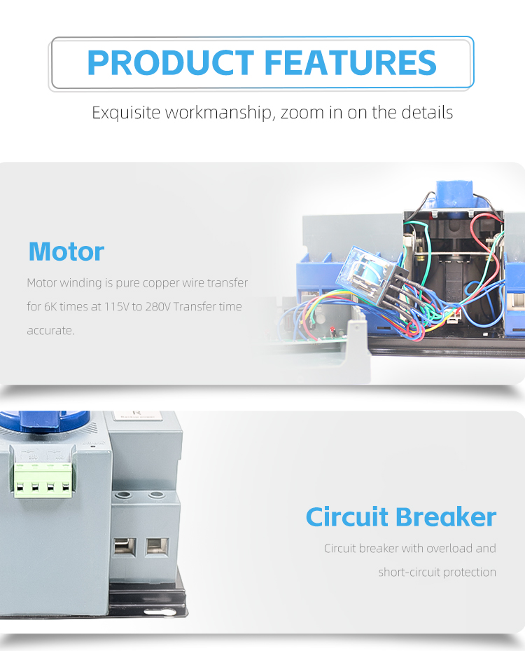 2 Phase Automatic Transfer Switch 2p 63a For Solar, High Quality 2 ...