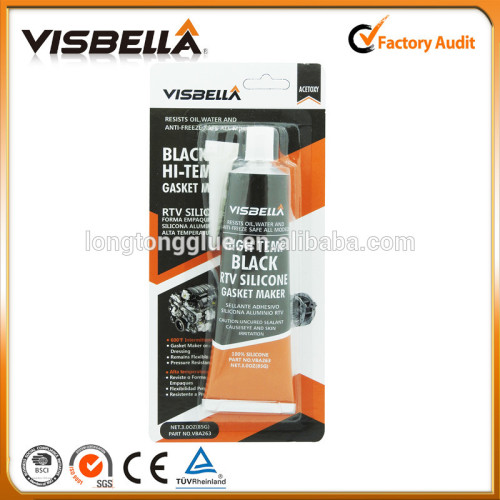 Visbella 100% Auto Ultra Black High-temp Gsket Maker Rtv Silicon, High Quality Visbella 100% ...