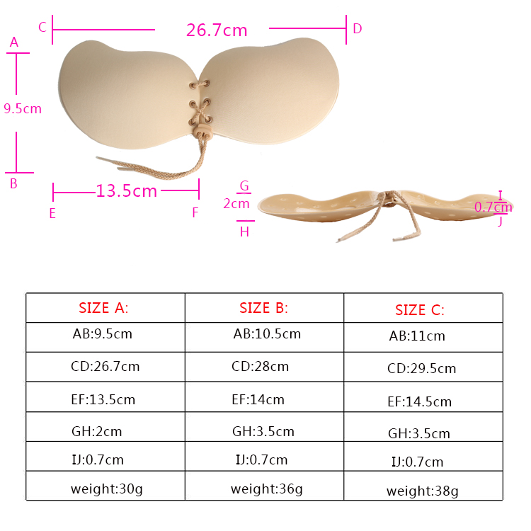 Sujetador Invisible Con Cordones Y Forma De Mango Sexy, alta calidad ...