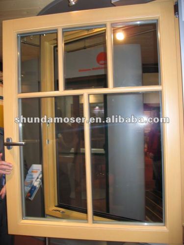 Moser Wood With Aluminum Cladding Window With Mullion, High Quality ...