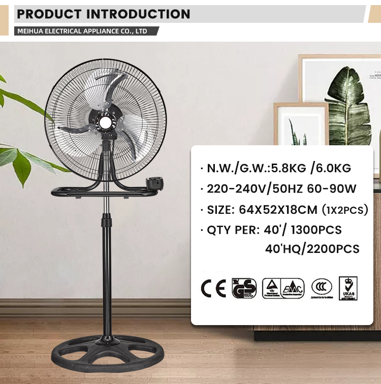 18 Inch 3-in-1 Pedestal Fan For Home, Office, And Bedroom, High Quality ...