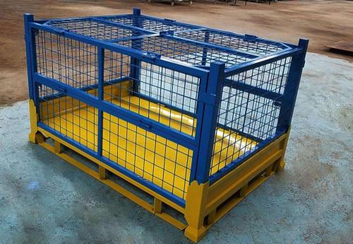 Foldable Steel Storage Wire Mesh Container Cage, High Quality Foldable ...