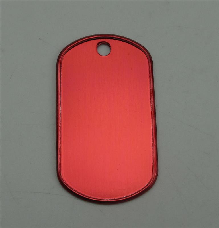 Aluminium Aluminum Dog Tag Rolled Edges Blank Dogtags Pet Tag Metal Tag ...