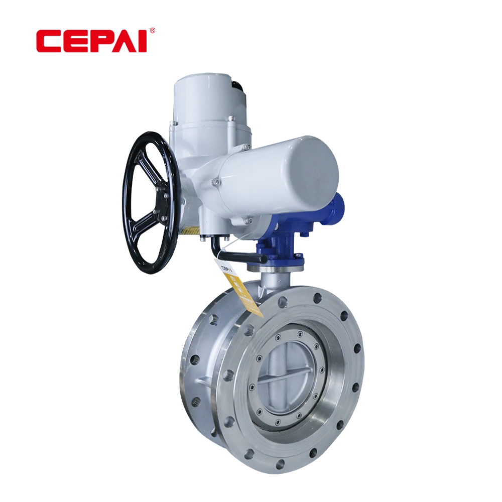 Electromechanical Turbine Three Eccentric Butterfly Valve, High Quality Electromechanical ...