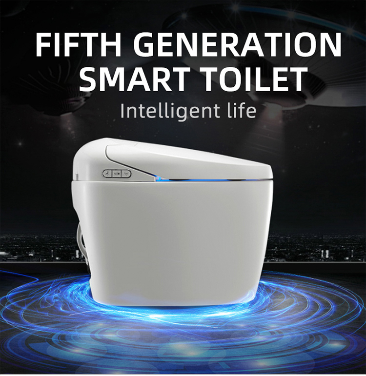 Floor-mounted Intelligent Toilet Smart Commode, High Quality Floor ...
