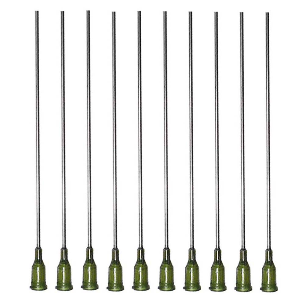 4\" Blunt Tip Luer Lock Dispensing Needle (14 Gauge, Olive), High ...