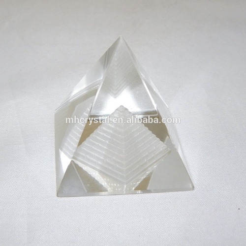 Crystal Clear Glass Ancient Egyptian Pyramid Paperweight Mh-f0545, High ...