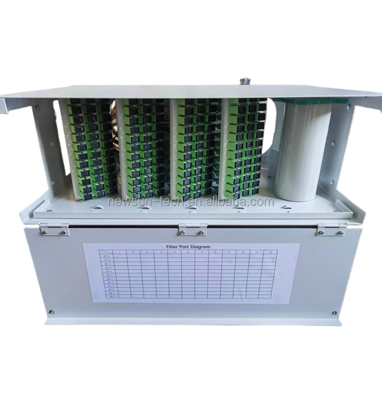 Rack Mount Fiber Optic Patch Panel - 3.5u 144f Optical Sliding Rotate ...