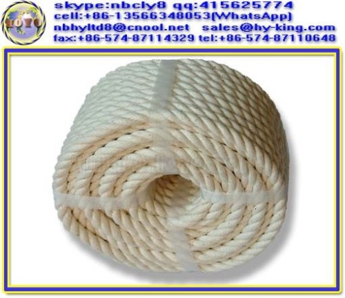 3-strand Cotton Rope / White 100% Cotton Rope / 2" Thick Cotton Rope ...