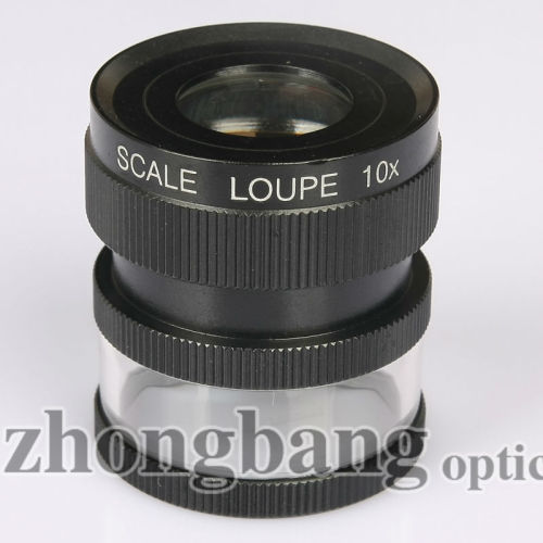 Zhongbang Scale Loupe 10 Times Magnifying Glass For Printing, High ...