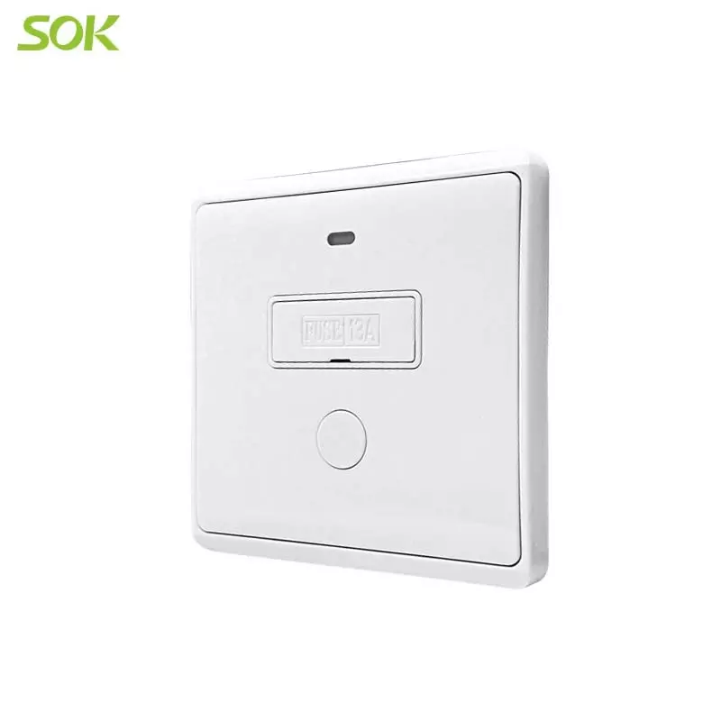 Fused Outlet With Neon 1 Gang Wall Sockets, High Quality Fused Outlet ...