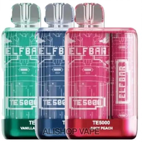Elf Bar Te5000 รสชาติน้ำแข็งสีน้ำเงินสีน้ำเงิน คุณภาพสูง Elf Bar Te5000 ...