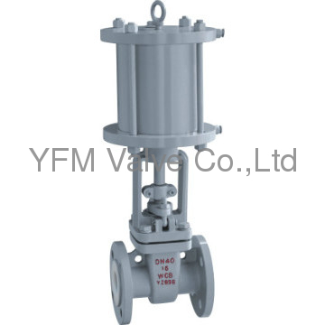 Pneumatic Gate Valve Straight Through Types Lined Pfa, High Quality ...