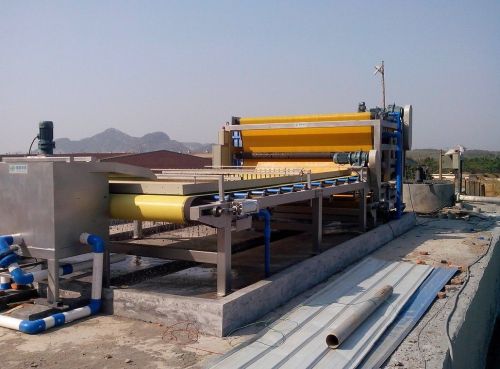 Thickener Sludge Dewatering Belt Press Stainless Steel Outer, High ...