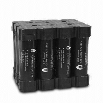 15ah High Rate Lifepo4 Battery Pack With 46,130 Cells And 25.6v Nominal ...