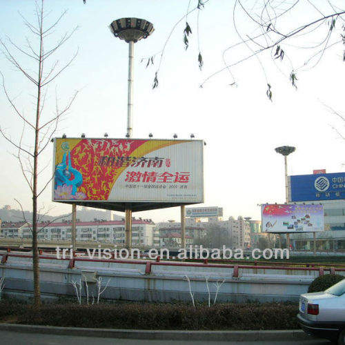 Outdoor Large Size Unipole Tri-vision Billboard Structure, High Quality ...