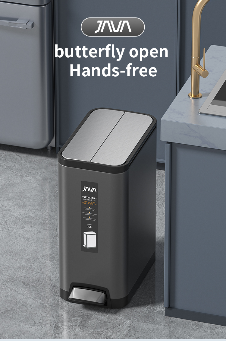 20l 30l Stainless Steel Foot Operated Kitchen Trash Can - Factory ...