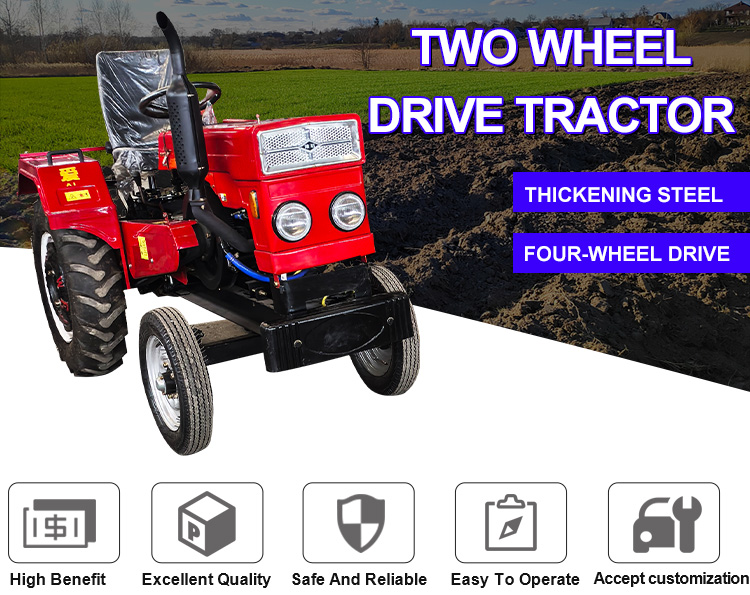 Diesel Power Tractor - Agricultural Mini Tractor Wheel Tractor, High ...
