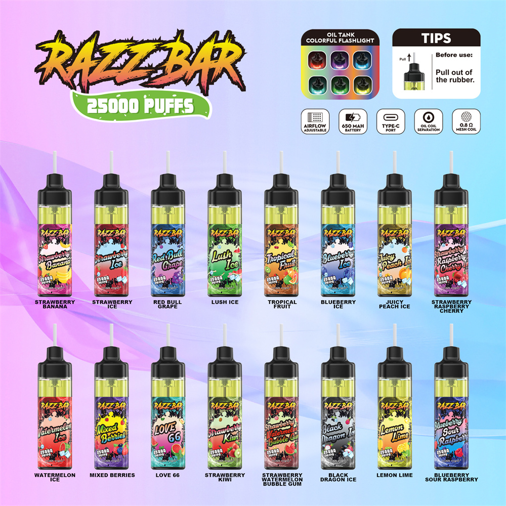 Razz Bar 25000 Puffs Disposable Vape Germany Sale, High Quality Razz ...