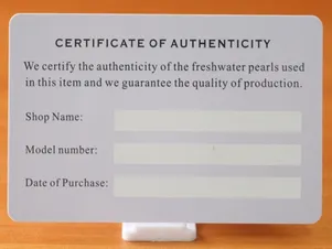 Good Design Authenticity Certificate Card Display On Sale, High Quality ...