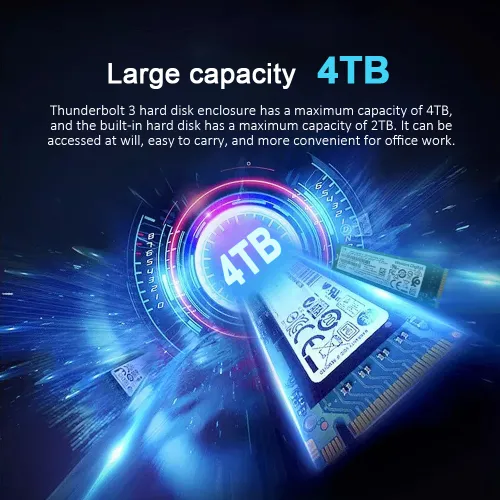 Thunderbolt 3 Nvme Ssd Enclosure With 2tb, High Quality Thunderbolt 3 ...