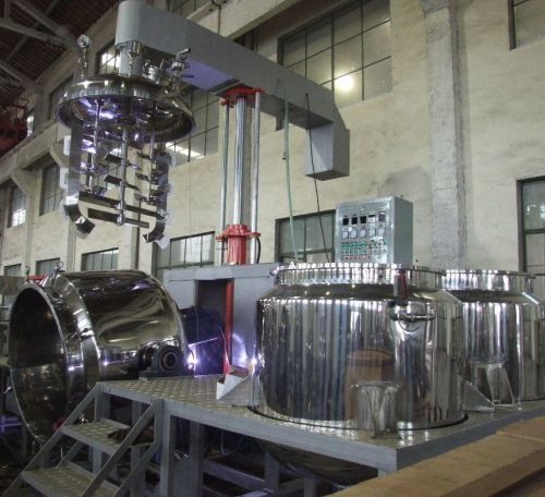 500l Tilting Vacuum Homogenizing Emulsifier, Emulsifying Mixer With ...
