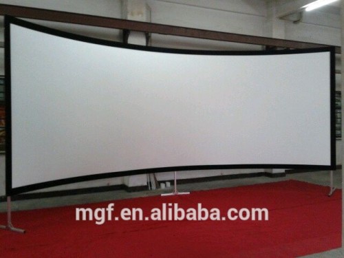 16:9 200" Curved Fixed Frame Projector Screen / Curved Projection ...