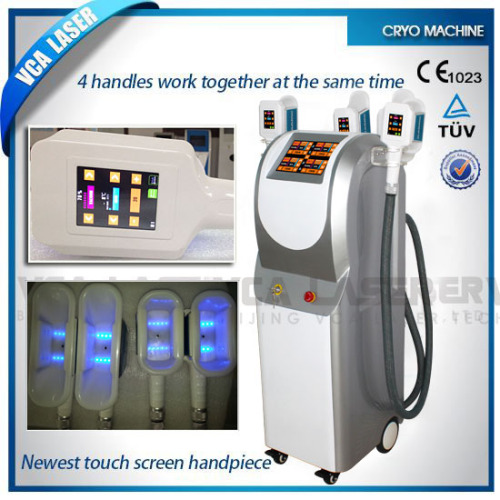 4 Handpieces Cryotherapy Fat Remove Equipment For Beauty Salon Use ...