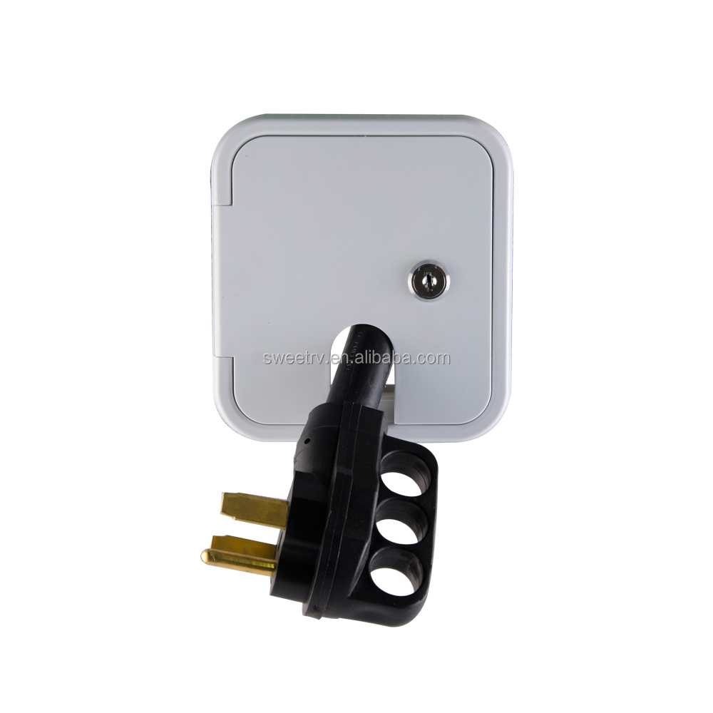 Rv Camper Trailer Caravan Hatch Lock With Electric Cable And Power Cord ...