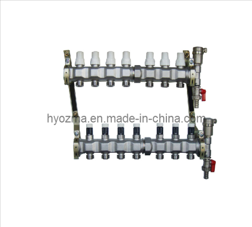 7-branch Brass Manifold Set For Floor Heating System, High Quality 7 ...