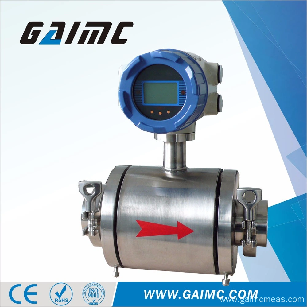 Sanitary type milk magnetic food grade flow meter for Sale, Sanitary ...