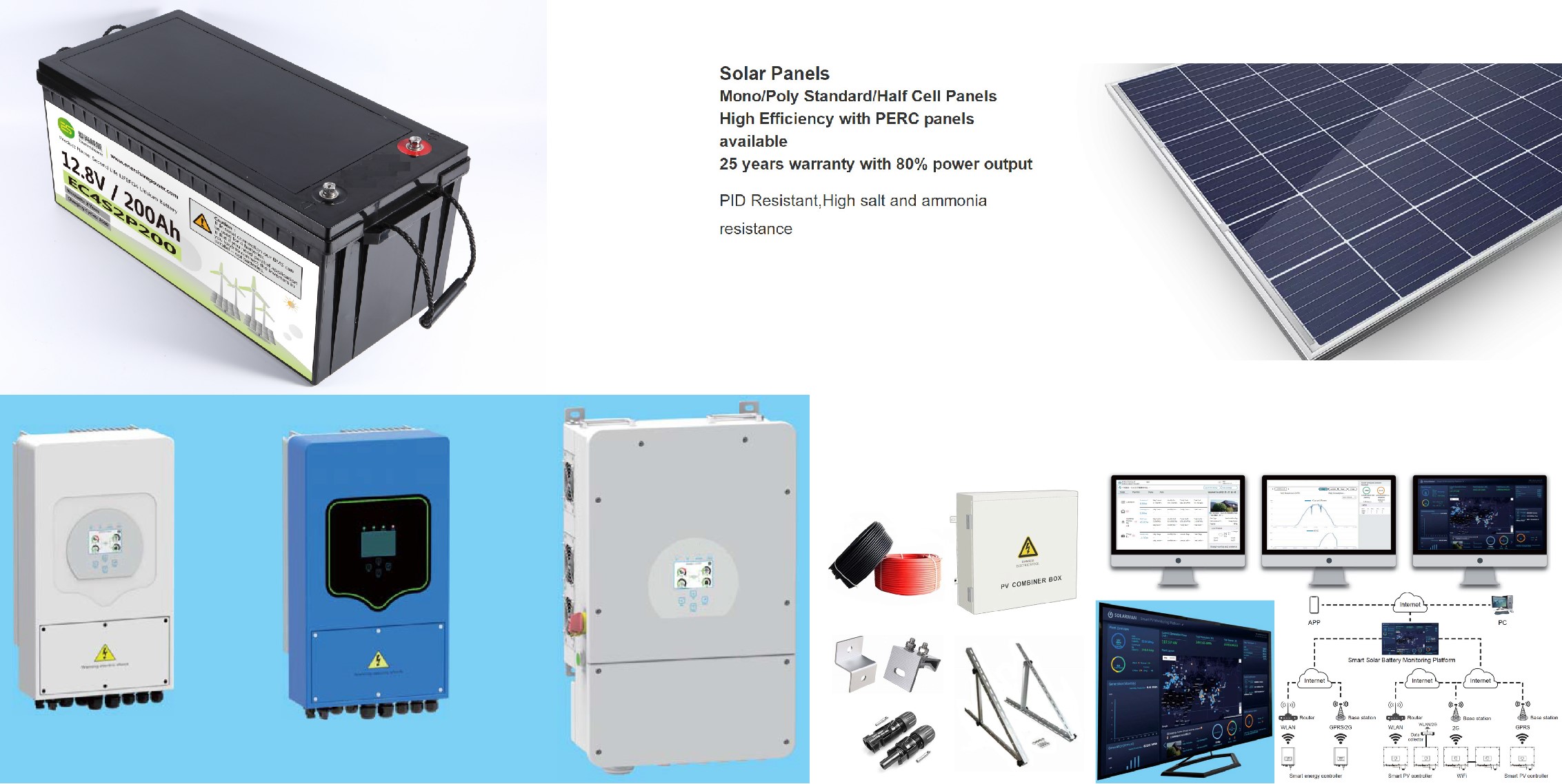 8KW Off-Grid/Hybrid Solar Battery Energy Storage System China Manufacturer