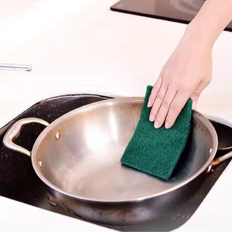 What is the production process of scouring pad?