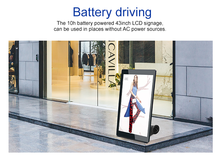 Movable Advertising Lcd Player Lcd Signage Floor Stand, High Quality ...
