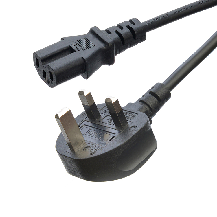 Ac Plug Iec60320 C13 C5 With Uk Bs Standard 3 Pin Power Cord, High ...