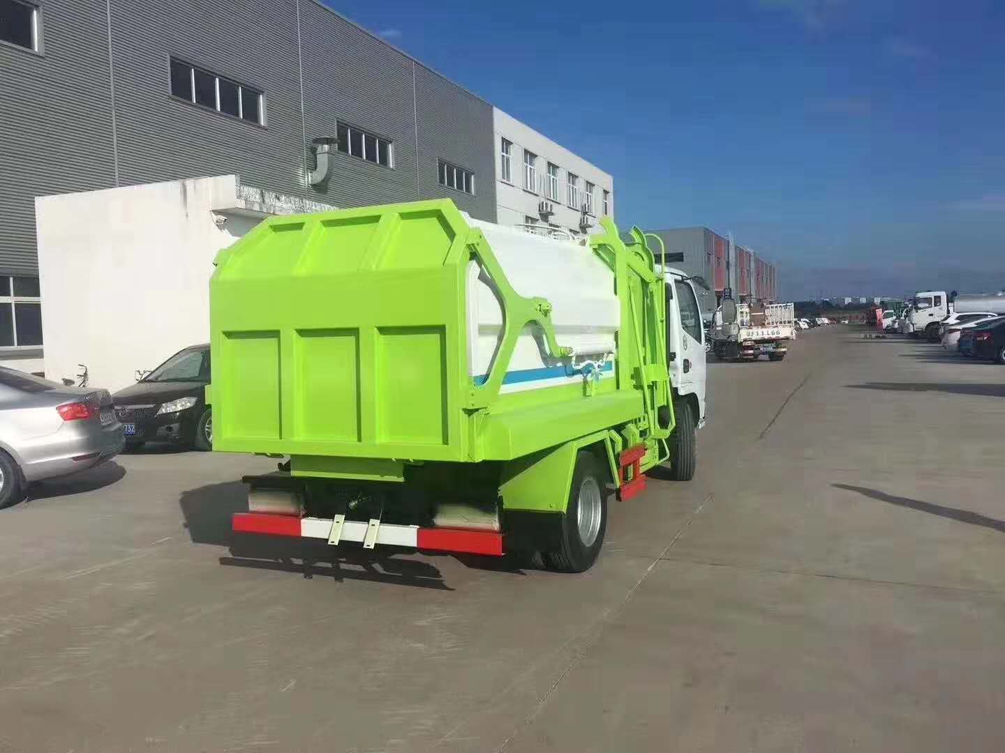 Dongfeng 5 Ton Mini Side Loader Compactor Garbage Truck, High Quality ...