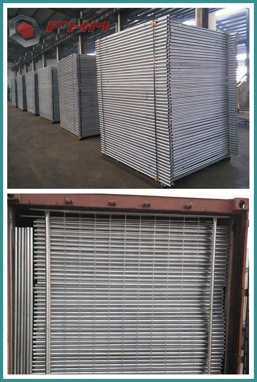Galvanized Temporary Security Fencing Of Welded Wire, High Quality ...