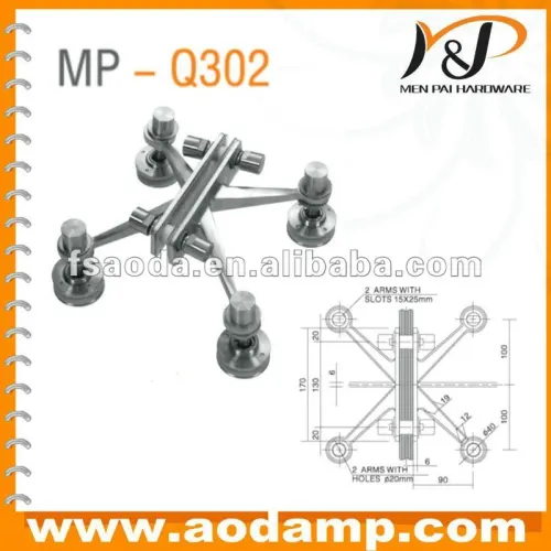 Point-fixed Glass Curtain Wall Fittings Mp-q302, High Quality Point ...