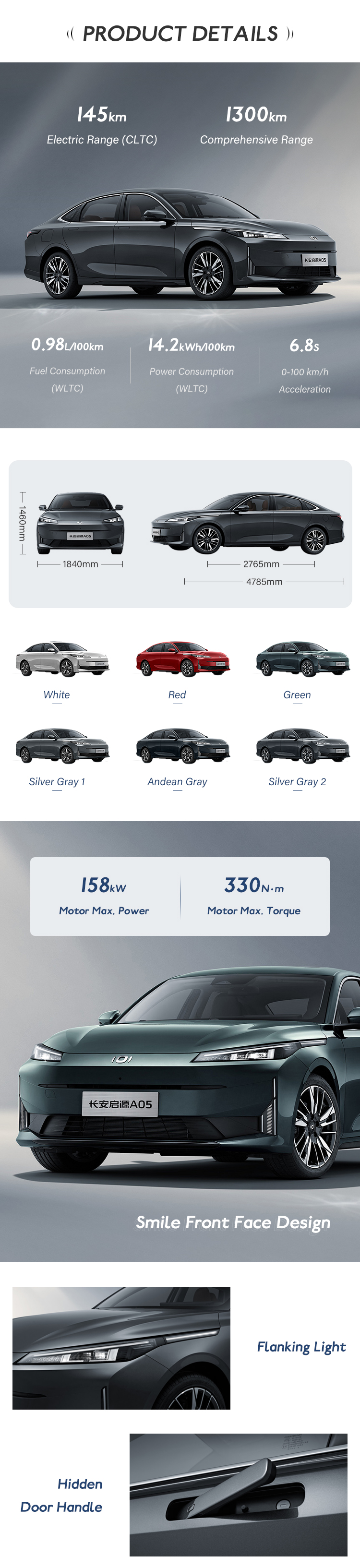 Changan Qiyuan A05 2023: 1300 Km Extended Range Phev Sedan, High ...