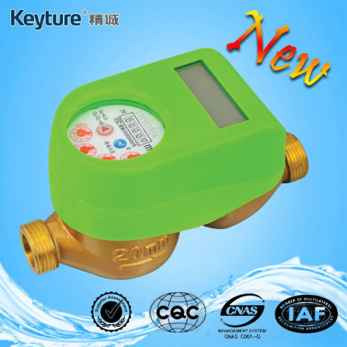 Green Color Mechanical Sealed Valve Smart Water Meter, High Quality ...
