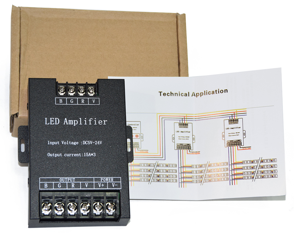 30a Led Rgb Amplifier Controller For Dc5v/12v/24v: Signal Repeater ...