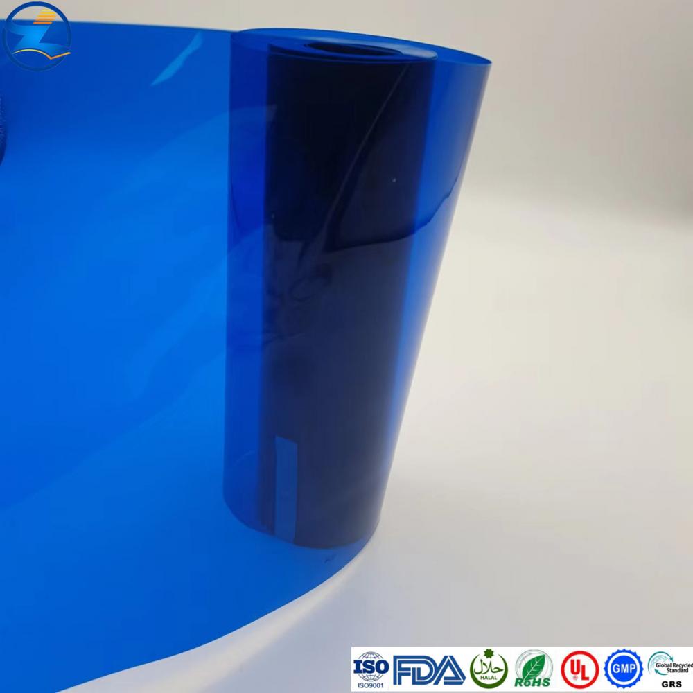 Clear Blue Thermoforming Pvc/pvdc Pharma Films คุณภาพสูง Clear Blue ...