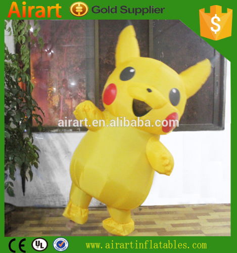 Inflatable Pikachu Mascot Costume, High Quality Inflatable Pikachu ...